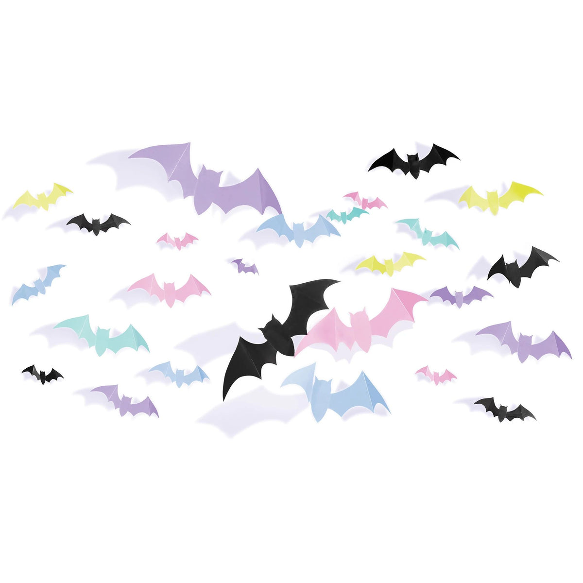 Pastel Bat Cutouts (50) – Smart Soirée