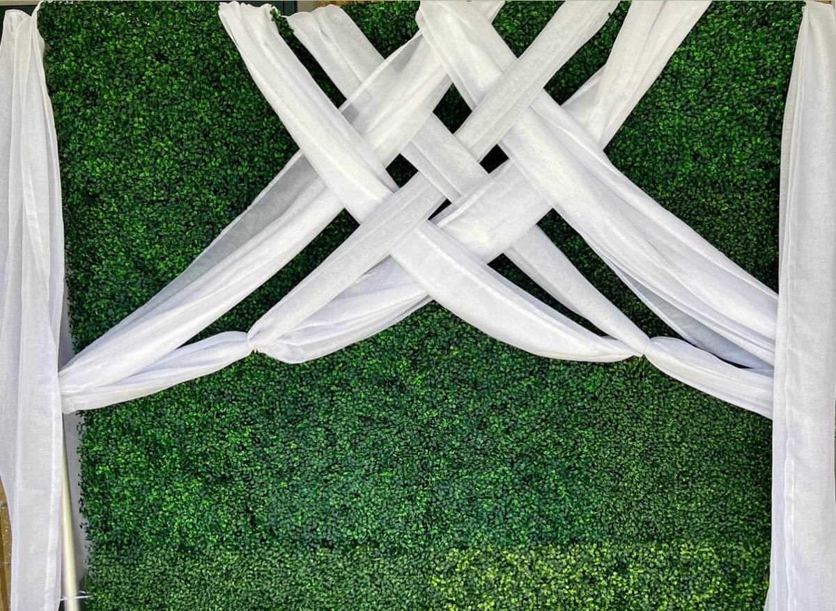 3D Greenery Garden Backdrop with Fabric - (Rental) – Smart Soirée