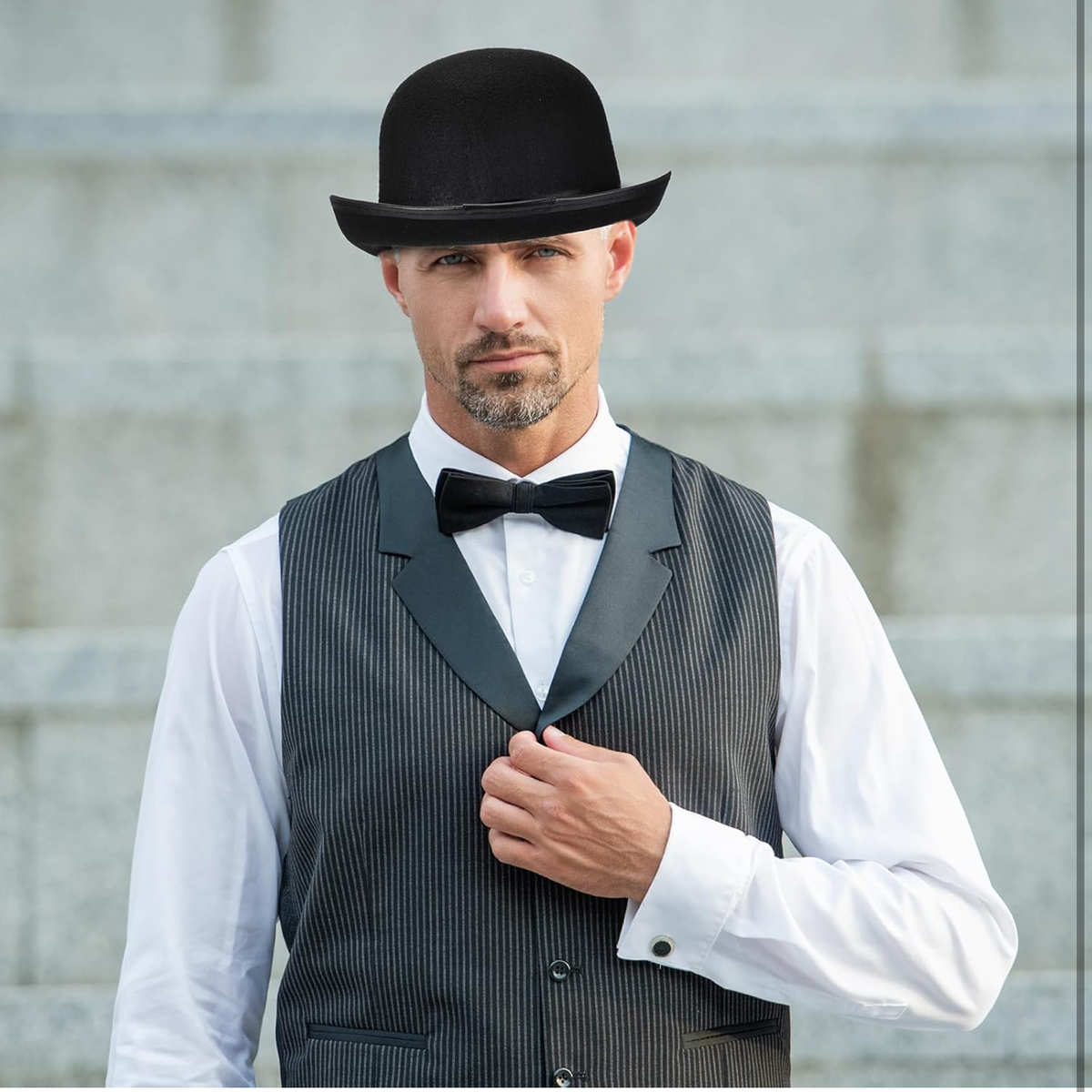 Derby Bowler Top Hat - Black – Smart Soirée