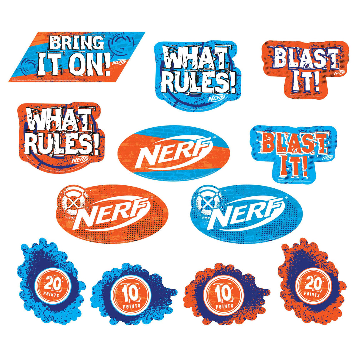 Nerf® Value Pack Cutouts Asst. (12) – Smart Soirée