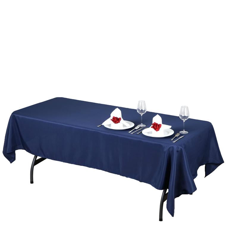 60" x 102" Tablecloth - Navy Blue (Rental) – Smart Soirée