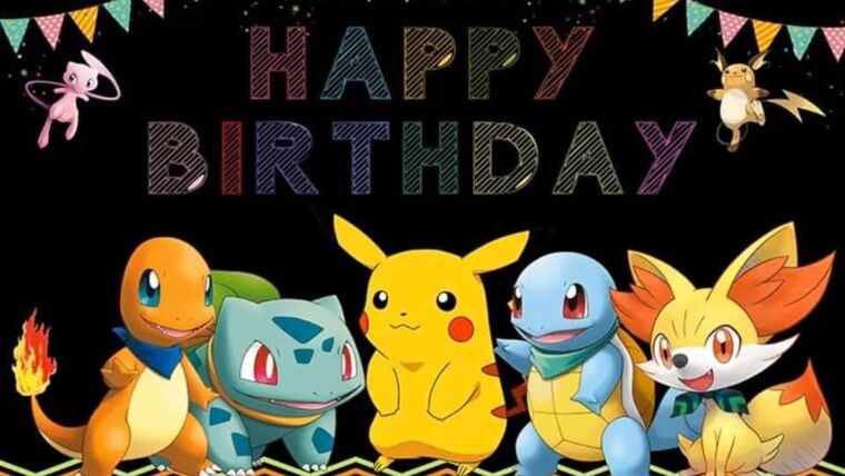 Pokémon Birthday Backdrop (Rental) – Smart Soirée
